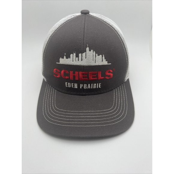 Accessories | Scheels Hat Cap Snap Mens Gray White Mesh Trucker Eden ...